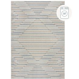 Teppich FLAIR RUGS "Clementine", bunt, B:78cm H:4mm L:150cm, Kunstfaser, Teppiche, Teppich, kurzflor, waschbar, Wohnzimmer, Schlafzimmer