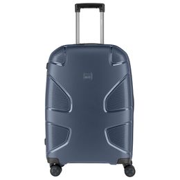 Hartschalen-Trolley IMPACKT "IP1, verschiedene Größen und Farben", Gr. B/H/T: 45cm x 67cm x 28cm 73 l, blau (glacier blau), Polypropylen, unifarben, Koffer, Hartschalen-Koffer vegan Koffer Reisegepäck USB-Port TSA Zahlenschloss