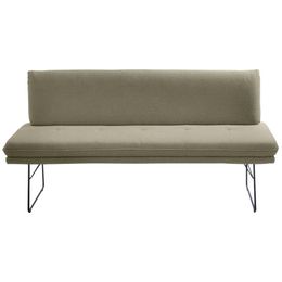 K+w Komfort & Wohnen Polsterbank K+W KOMFORT & WOHNEN, grün (salbei), B:172cm H:87cm T:65cm, Sitzbänke, Spitzkissenoptik, Sitzsteppung, hoher Sitzkomfort, in 2 Größen wählbar