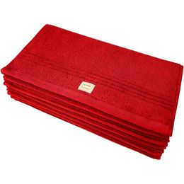 Gästehandtücher Dyckhoff "Nature", lila (amarena), B:30cm L:50cm, Frottier, Obermaterial: 100% Baumwolle, Handtücher