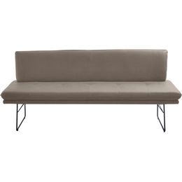 K+w Komfort & Wohnen Polsterbank K+W KOMFORT & WOHNEN, grün (kaktus), B:195cm H:87cm T:65cm, Sitzbänke, Polsterbank in Spitzkissenoptik, Sitzsteppung, in 2 Größen wählbar