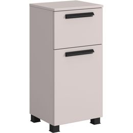 Unterschrank Welltime "SALVADA, Unterschrank 40 cm, gedämpfte Scharniere, Softclose", kaschmir, B:40cm H:79cm T:35cm, MDF, Schränke, Kaschmir, Front und Korpus aus hochwertigen MDF, Anti-Finger-Print