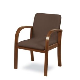 Esszimmersessel Home Affaire "LINA707 Esszimmerstuhl", nuss, tabac, B:60cm H:85cm T:50cm, 100% Polyester, Sessel, Fleckenabweisendes Gewebe, Massivholz Gestell dampfgebogen