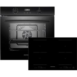 respekta Backofen-Set "Julius + Fynn", Energieeffizienz: A+ (A+++-D), schwarz, Herdsets