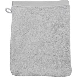 Waschhandschuh Ross "Vita", silber (silberfarben), B:16cm L:22cm, Frottier, Handtücher