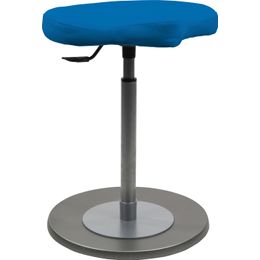 mayer Sitzm&ouml;bel Sitzhocker MAYER SITZM&Ouml;BEL "1168", blau (karibikblau), B:42cm H:54cm T:41cm, 100% Polyesterstrick mit Beschichtung 100% Vinyl, Hocker, Sitzhocker, Pendelhocker mit Ergositz 1168