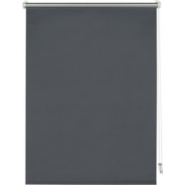 Seitenzugrollo OTTO HOME "Thermo Klemmrollo Energiesparend", grau (anthrazit), B:55cm H:150cm, Polyester, Rollos, abdunkelnd mit Thermobeschichtung