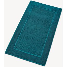 Badematte Christy "Supreme", blau (kingfisher), H:7mm, Baumwolle, Badematten, Premium Badematte in Luxusqualität 1000g/m², 50 x 90, 2er Set