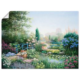 Wandbild Artland "Brücke der Liebe", grün (farbe bild(er): grün), B:40cm H:30cm T:0,1cm, Papier, Bilder, als Leinwandbild, Poster in verschied. Größen