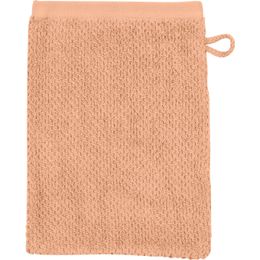 Waschhandschuh Ross "SELECTION", rot (rosenholz), B:16cm L:21cm, Frottier, Handtücher, 100 % Bio-Baumwolle