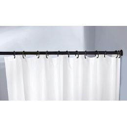 Duschvorhangstange Kleine Wolke "Federstange", schwarz, Ø:21mm, Aluminium, Gardinenstangen, schwarz, für Duschvorhänge, hochwertige Verarbeitung, Länge 75-125 cm