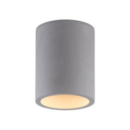 Paul Neuhaus Deckenleuchte "ETON", grau (beton), 1, Ø 11cm H: 14cm, 1 Stk., Leuchten, ExklusiveGU10