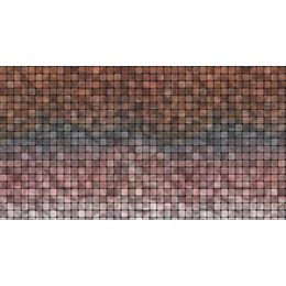 Fototapete ARCHITECTS PAPER "Atelier 47 Mosaic Tile 1", bunt (braun, rosa, creme), B:5m L:2,7m, Vlies, Tapeten, Vlies, Wand, Schräge, Decke