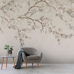 Fototapete Art for the home "Blütenpfad", naturel, H:2,8m L:2,8m, Vlies, Tapeten, Design Tapeten