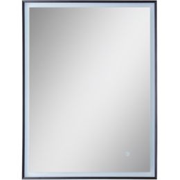 Paco Home Wandleuchte "TRACY", schwarz, H: 4cm, Leuchten, Beleuchteter Spiegel LED Backlight Touch- Schwarz Rechteckig, LED Badleuchte Spiegel mit Beleuchtung