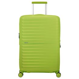 Hartschalen-Trolley American Tourister "FASTFORWARD, verschiedene Größen und Farben", Gr. B/H/T: 46cm x 68cm x 26cm 67 l, grün (neon lime), Polypropylen, unifarben, Koffer, Hartschalen-Koffer personalisierbar TSA-Schloss Volumenerweiterung