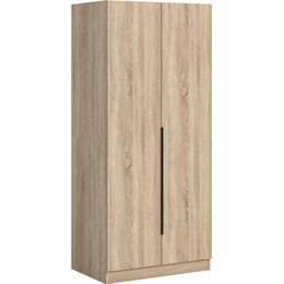 Kleiderschrank Home Affaire "Skarde Schlafzimmerschrank, Garderobe, Schrank, Bestseller", sonoma eiche nachbildung, B:80cm H:180cm T:52cm, Spanplatte, Schränke, Breite: 80 cm, Sonoma Eiche NB, Kleiderstange