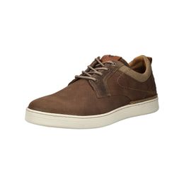 Sneaker Bullboxer "Bullboxer Sneaker Veloursleder", Herren, Gr. 42, braun (dunkelbraun), Veloursleder, Schuhe Sneaker