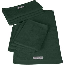 Handtuch Set Ross "Sinfonie", grün (tanne), 8 Stk., Frottier, Obermaterial: 100% Baumwolle, Handtuch-Sets, beinhaltet Gästetücher und Waschhandschuhe