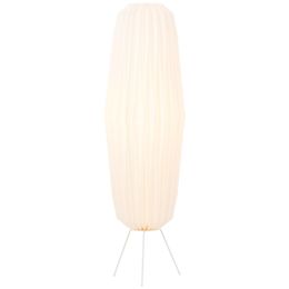 Brilliant Stehlampe "June", weiß, 1, Ø 33cm H: 110cm, 1 Stk., Leuchten, 110 cm Höhe, E27, max. 20 W, Papier/Metall, weiß
