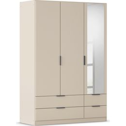 Kleiderschrank Rauch "Drehtürenschrank Schrank Garderobe Ankleide Schlafzimmer LAGOA", beige (champagner), B:136cm H:197cm T:54cm, Holzwerkstoff, Schränke, geräumige Schubladen, 3 Breiten, optional mit Aufsatz MADE IN GERMANY