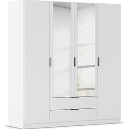 Kleiderschrank Rauch "Drehtürenschrank Schrank Garderobe Ankleide Schlafzimmer LAGOA", alpinweiß, B:181cm H:197cm T:54cm, Holzwerkstoff, Schränke, geräumige Schubladen, 3 Breiten, optional mit Aufsatz MADE IN GERMANY