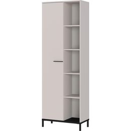 Aktenschrank Germania "GW-Rovigo, mit offenem Regal", braun (kaschmir), B:64cm H:190cm T:34cm, Holzwerkstoff, Metall, Schränke, spiegelverkehrt montierbar, Höhe 190 cm, Made in Germany