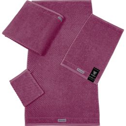 Gästehandtuch Ross "Smart", lila (beere), B:30cm L:50cm, Frottier, Obermaterial: 100% Baumwolle, Handtücher, Uni-Rippe mit Velourslabel