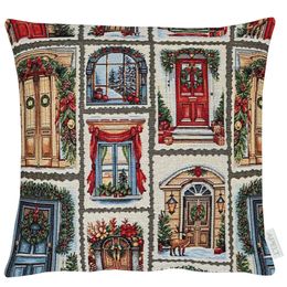 Kissenhülle Apelt "3715", bunt, B:40cm L:40cm, Polyester, Baumwolle, Polyester, Kissenbezüge
