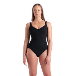 Badeanzug arena "arena Shapewear Damen Vertigo R B-Cup Badeanzug", Damen, Gr. 46, N-Gr, schwarz, Obermaterial: 68% Polyamid, 32% Elasthan, Badeanzüge