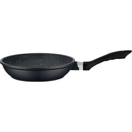 Bratpfanne GSW "Gourmet Granit", schwarz (schwarz, graphit), H:6cm Ø:32cm, Pfannen, mit VITAFLON GRANIT Antihaft-Versiegelung, Induktion