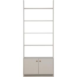 Mehrzweckregal Woood "Madu", grau, B:80cm, Holzwerkstoff, Regale, Standregal, aus Kiefernholz und Metall, Breite 80 cm