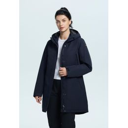 Outdoorjacke Icepeak "Icepeak Parka Pinesdale", Damen, Gr. 34, dunkel blau, 100% Polyester, Jacken