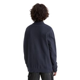 Marc O'Polo Cardigan MARC O'POLO "aus Bio-Baumwolle mit Struktur", Jungen, Gr. 164, schwarz navy, Obermaterial: 100% Baumwolle, unifarben, regular fit, Rippb&uuml;ndchen, Strickjacken