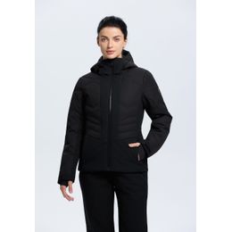 Skijacke Icepeak "Icepeak Jacke Ellinwood", Damen, Gr. 46, schwarz, 100% Polyester, Jacken Skijacke