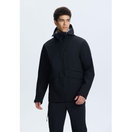 Outdoorjacke Icepeak "Icepeak Softshell jacke Adono", Herren, Gr. 48, schwarz, 96% Polyester, 4% Elasthan, Jacken