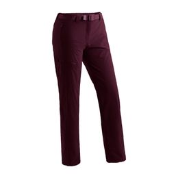 Outdoorhose Maier Sports "DA-HOSE LINING EL. LULAKA WINTER", Damen, Gr. 38, N-Gr, rich soil, Obermaterial: 90% Polyamid, 10% Elasthan, Hosen