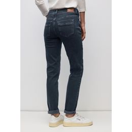Slim-fit-Jeans Street One, Damen, Gr. 29, Länge 30, blau schwarz washed, Jeans, 99% Baumwolle, 1% Elasthan, unifarben, normal, Jeans, 5-Pocket-Style