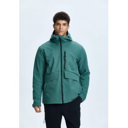 Outdoorjacke Icepeak "Icepeak Softshell jacke Adono", Herren, Gr. 48, grün (antikgrün), 96% Polyester, 4% Elasthan, Jacken