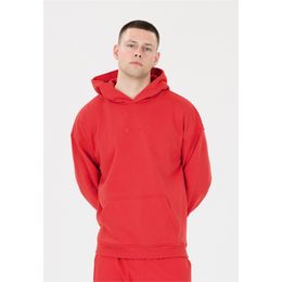 Kapuzensweatshirt Virtus "Kayce", Herren, Gr. L, rot, 45% Polyester, 35% Baumwolle, 20% Polyester, unifarben, normal, ohne Ausschnitt, Sweatshirts, mit höchstem Tragekomfort