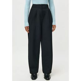 Bundfaltenhose LEGER "Shanice, LeGer by Lena Gercke", Damen, Gr. 42, N-Gr, schwarz, Web, Obermaterial: 93% Polyester, 7% Elasthan, unifarben, regular fit lang, Hosen, Regular fit