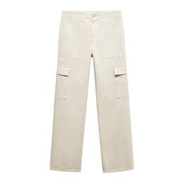 Mango Cargo Jeans female Beige size 44