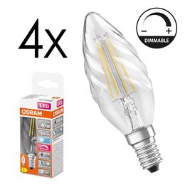 hofstein LED E14 4er Set 3,4 Watt 4000 Kelvin 470 Lumen