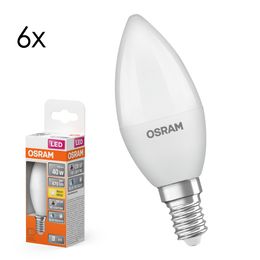 Osram LED E14 6er Set 4,9 Watt 2700 Kelvin 470 Lumen