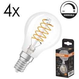 Osram LED E14 4er Set 4,8 Watt 2700 Kelvin 470 Lumen