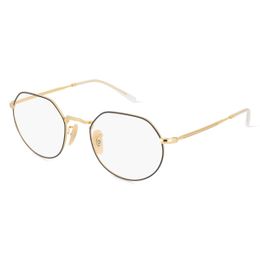 Ray-Ban RX6465 Brille Unisex | Fassung: Vollrand, Quadratisch, Gold Schwarz