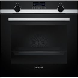 Siemens Pyrolyse Backofen "HB579GBR3", Energieeffizienz: A+ (A+++-D), grau (edelstahl), B:59,4cm H:59,5cm T:54,8cm, Backöfen, AirFry-Funktion
