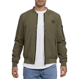 Blouson INDICODE "INBerto", Herren, Gr. S, grün (army), Web, Obermaterial: 100% Polyester, unifarben, regular fit, Jacken