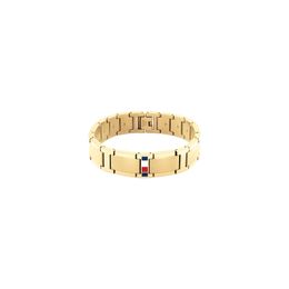 Armband Tommy Hilfiger "JAMESON", gelbgoldfarben, blau, weiß, rot, Armbänder, 19cm, Edelstahl