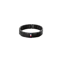 Armband Tommy Hilfiger "JAMESON", schwarz, blau, weiß, rot, Armbänder, 19cm, Edelstahl